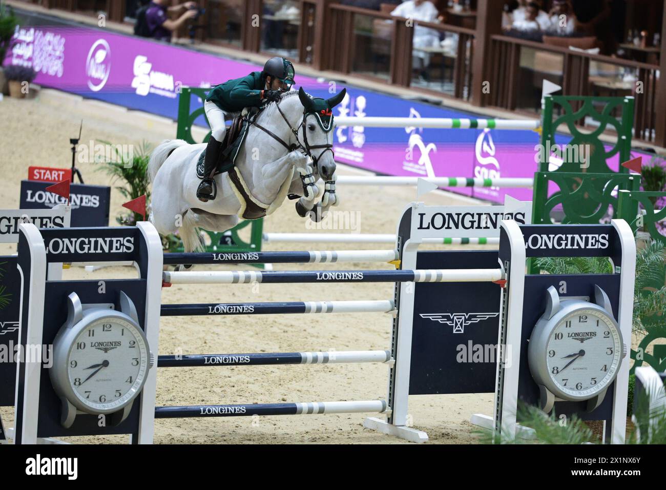 Khaled Almobty of Saudi Arabia with Spacecake during the Longines FEI ...
