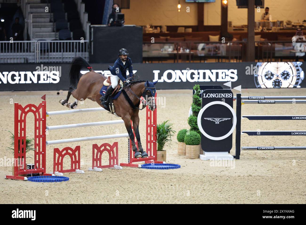Abdelrahman Shousha of Egypt with Quincy 230 during the Longines FEI ...