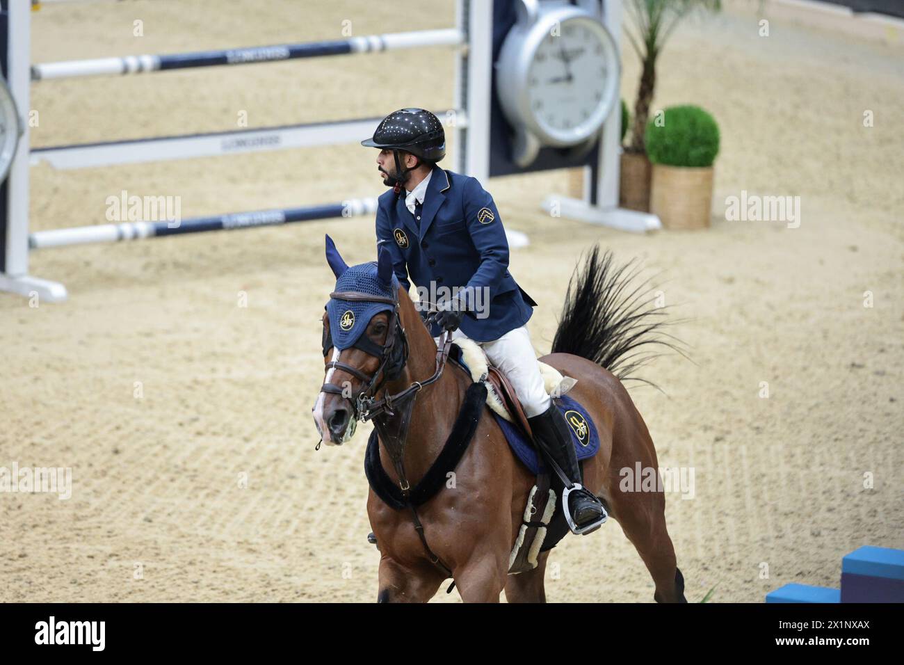 Abdelrahman Shousha of Egypt with Quincy 230 during the Longines FEI ...