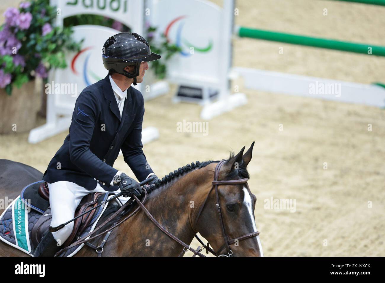 Kevin Staut of France with Visconti du Telman during the Longines FEI ...