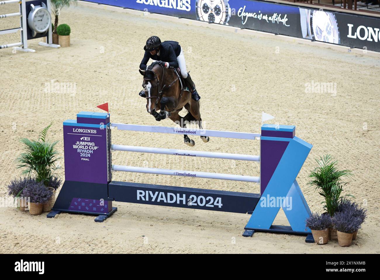 Kevin Staut of France with Visconti du Telman during the Longines FEI ...