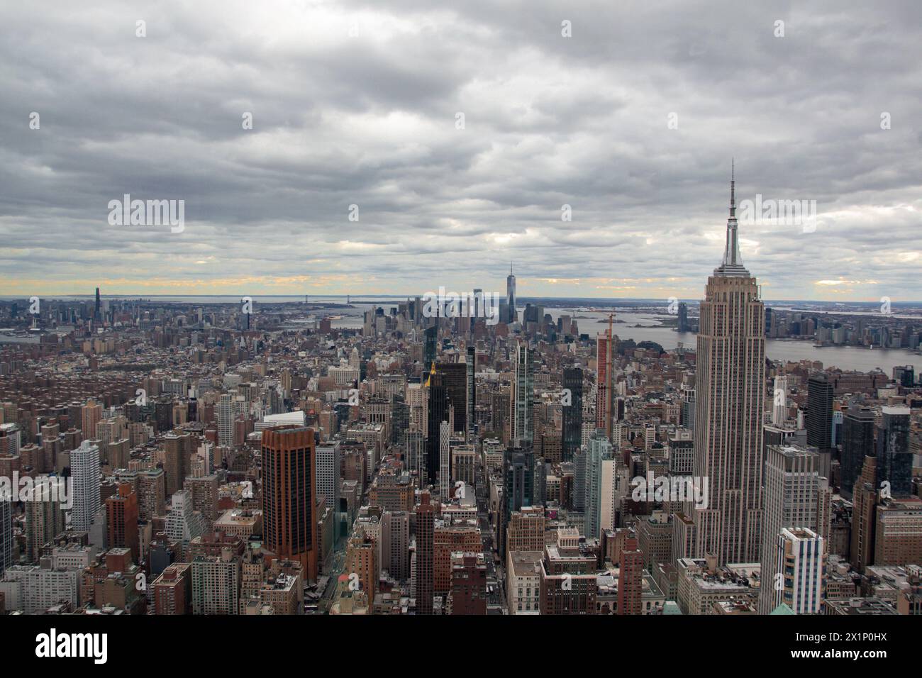 Big and tall modern buildings in the middle of New York city Stock ...