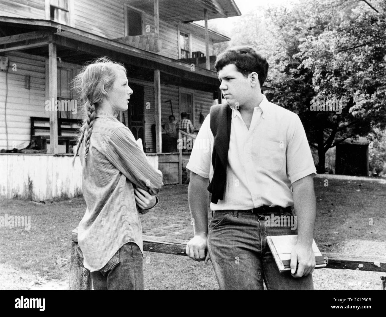 Julie Gholson, Gregg Parrish, on-set of the film, "Where The Lilies ...
