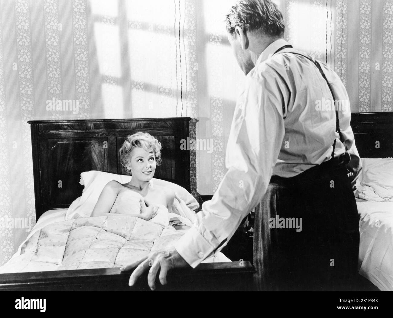 Arlene Dahl, Herbert Marshall, on-set of the British film, "Wicked As ...