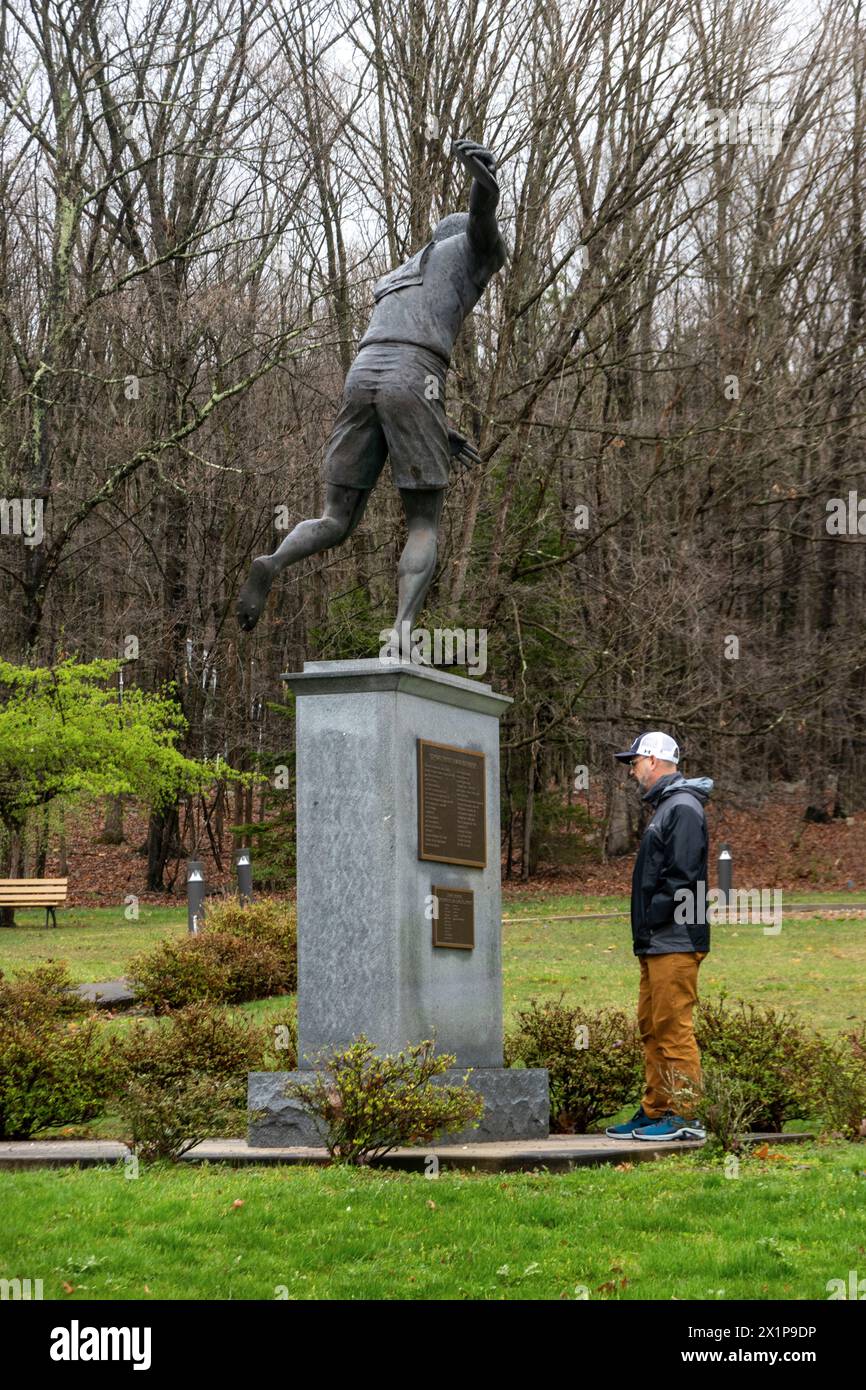 Jim Thorpe Monument in Jim Thorpe Pennsylvania Stock Photo - Alamy