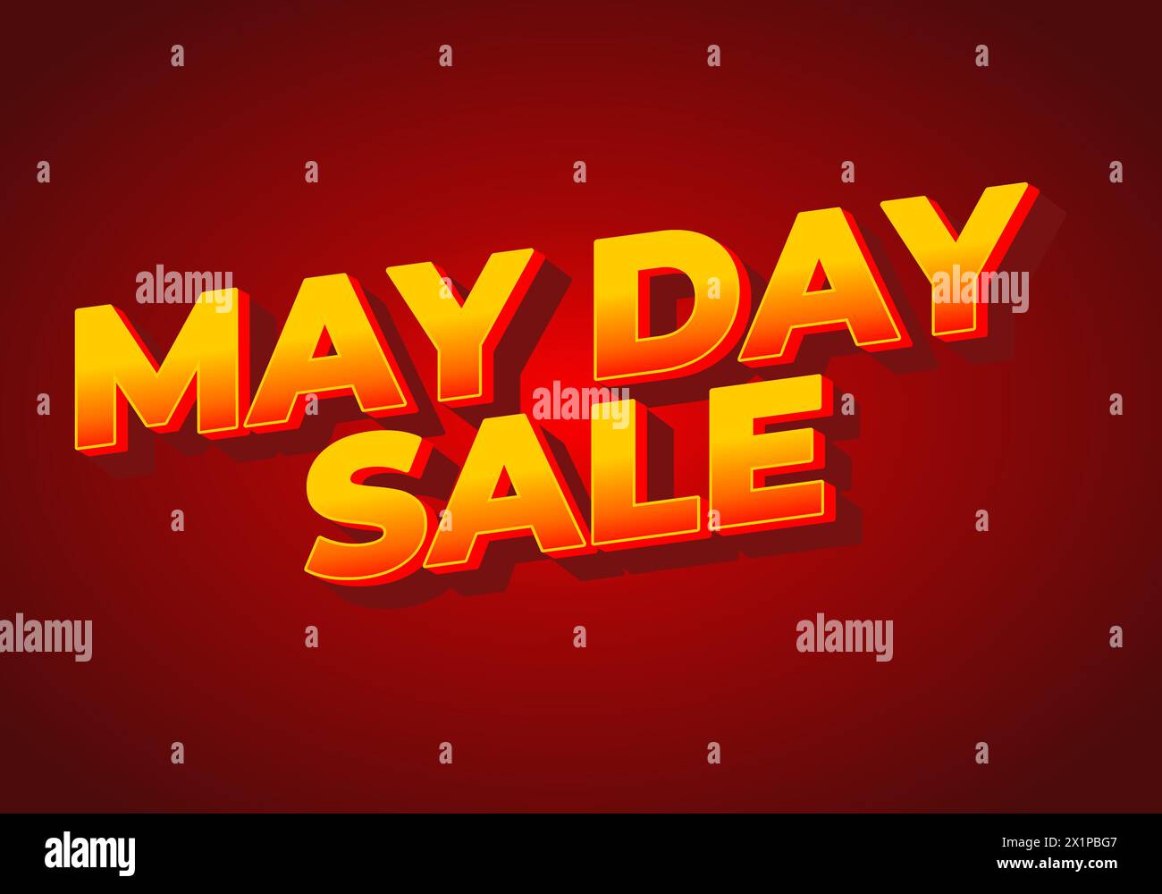May day sale. Text effect design in 3D look effect with eye catching colors Stock Vector Image ...