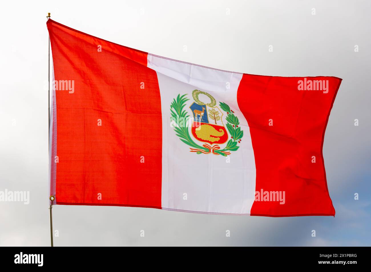Flag of Peru Stock Photo - Alamy
