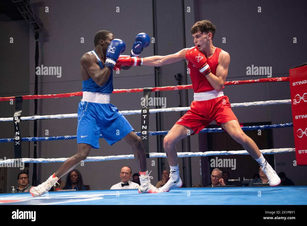 Pueblo, Colorado, USA. 16th Apr, 2024. Reese Lynch of Great Britain(Red ...