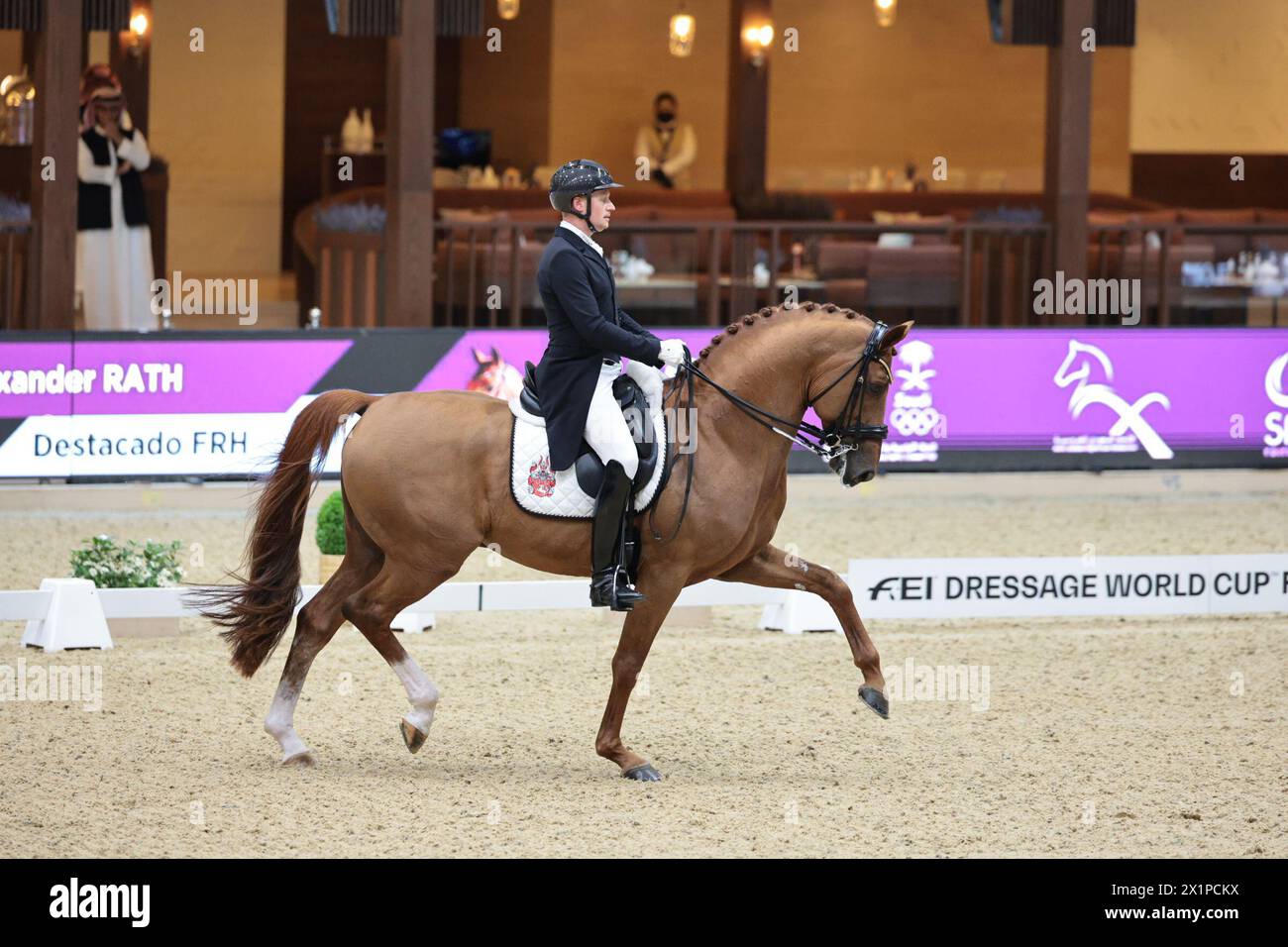 Matthias Alexander Rath of Germany with Destacado FRH during the ...