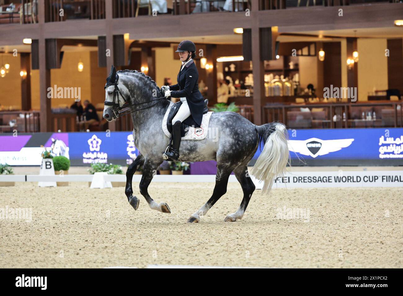 Thamar Zweistra of the Netherlands with Hexagon's Ich Weiss during the ...