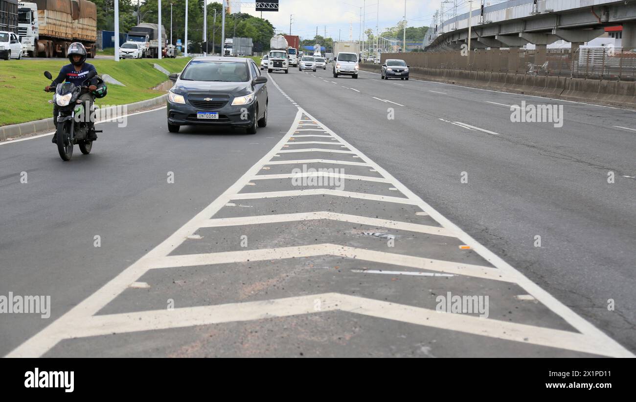 salvador, bahia, brazil - march 19, 2024: traffic signs with zebra ...