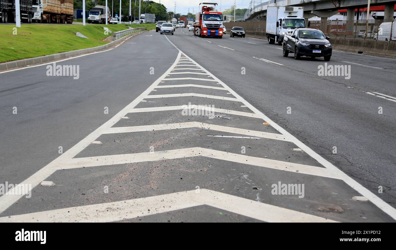 salvador, bahia, brazil - march 19, 2024: traffic signs with zebra ...