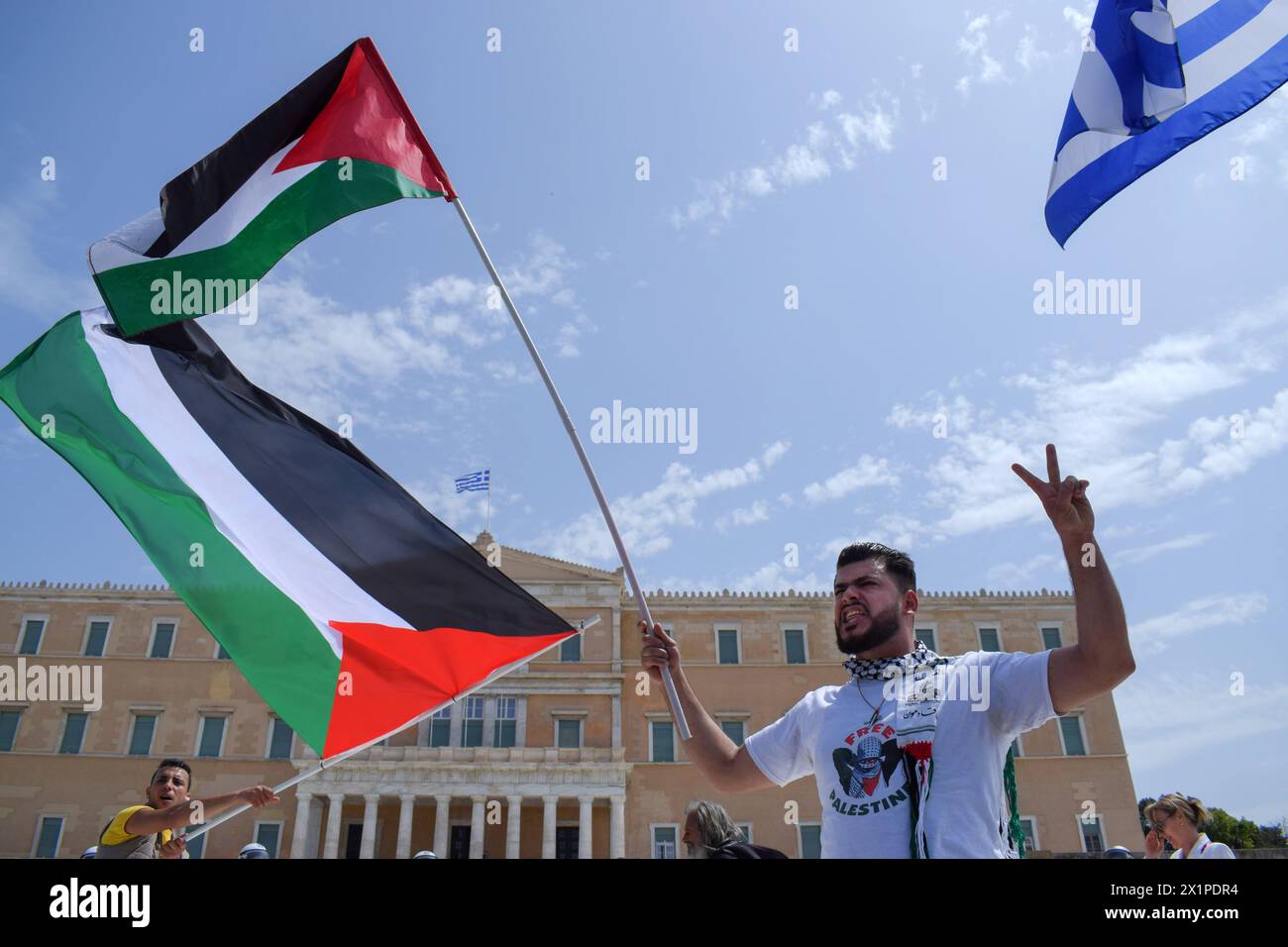 Greece palestine flag hi-res stock photography and images - Alamy