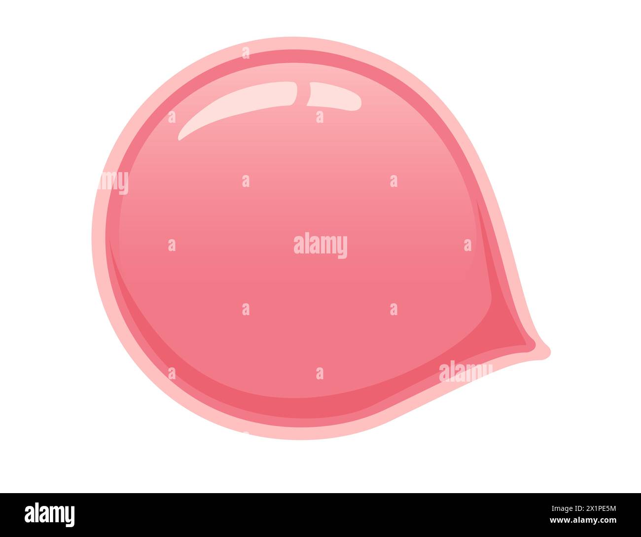 Red color gum ball vector illustration isolated on white background ...