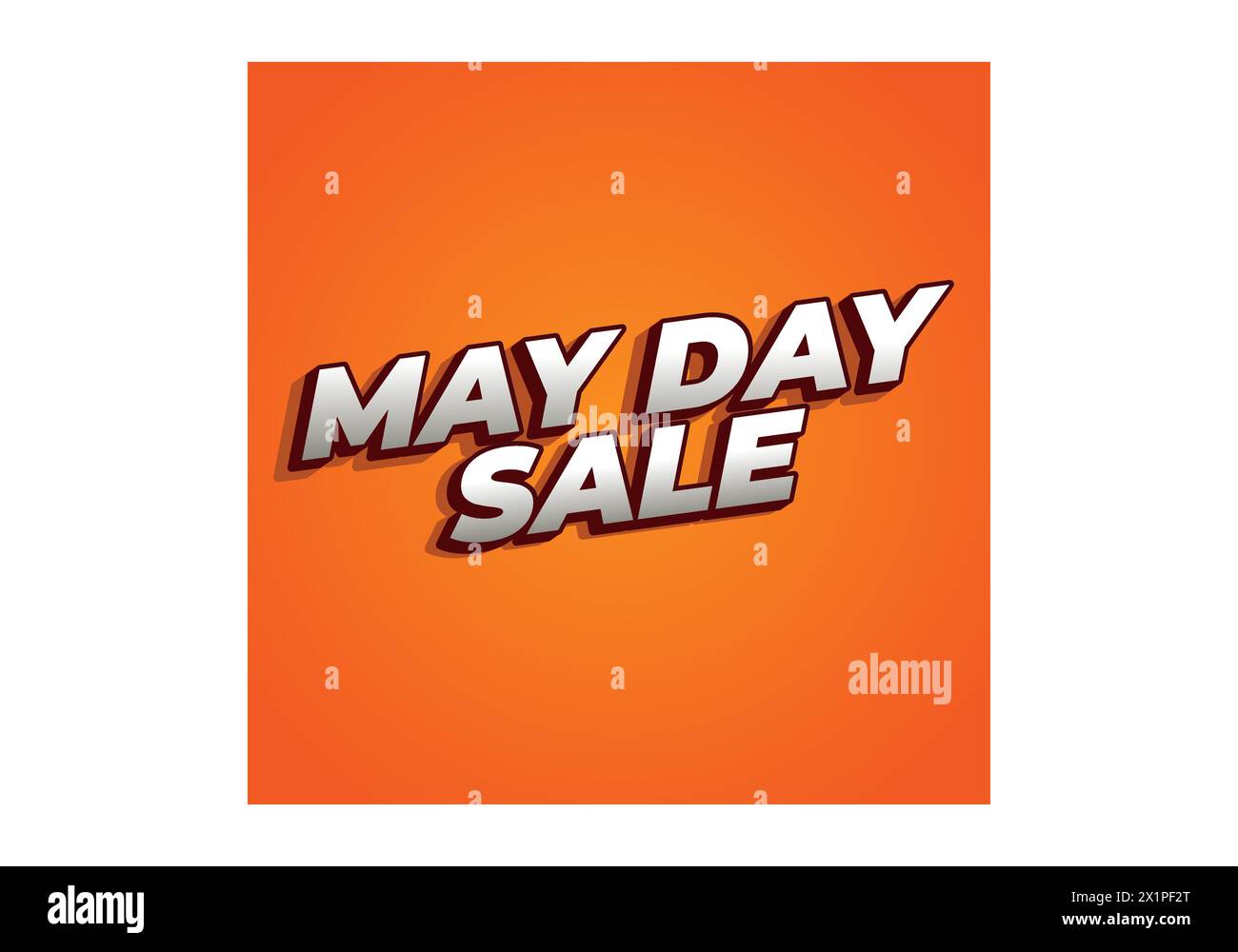 May day sale. Text effect design in 3D look effect with eye catching colors Stock Vector Image ...
