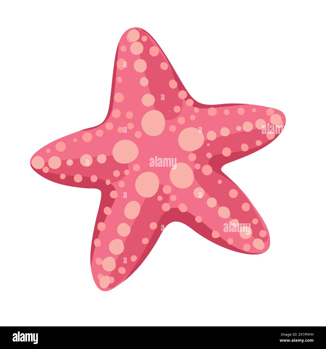 Starfish aquatic underwater animal vector illustration isolated on ...