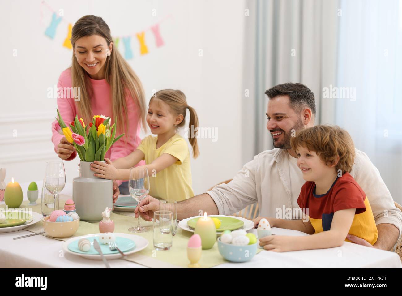 Cute boy family setting hi-res stock photography and images - Alamy