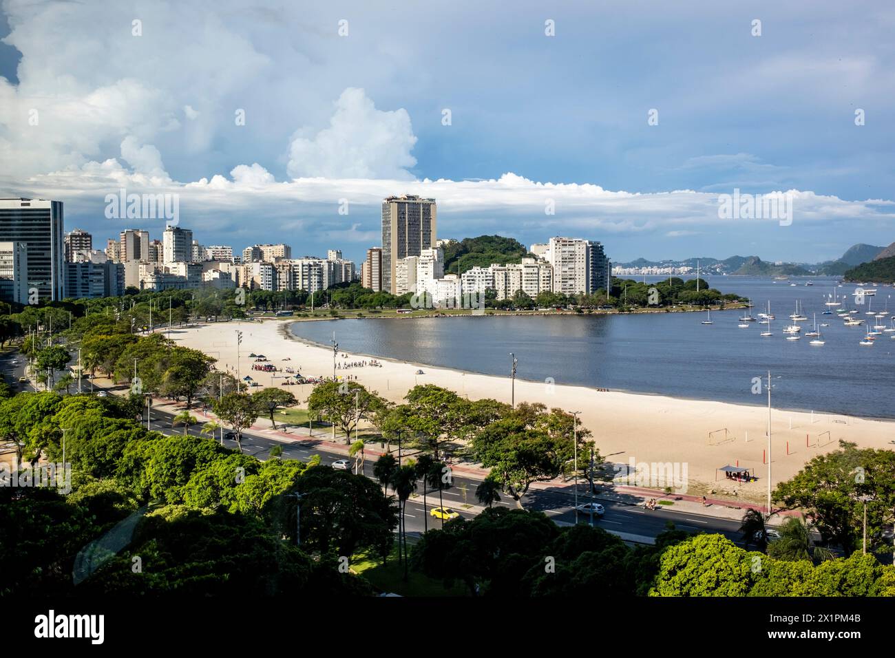Views of Botafogo Beach From The Cafe at The Botafogo Praia Shopping ...