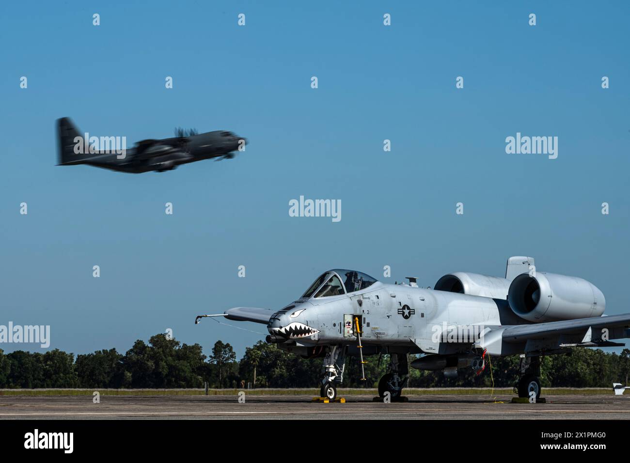 U.S. Air Force Airmen assigned to the 71st Rescue Squadron depart Avon ...
