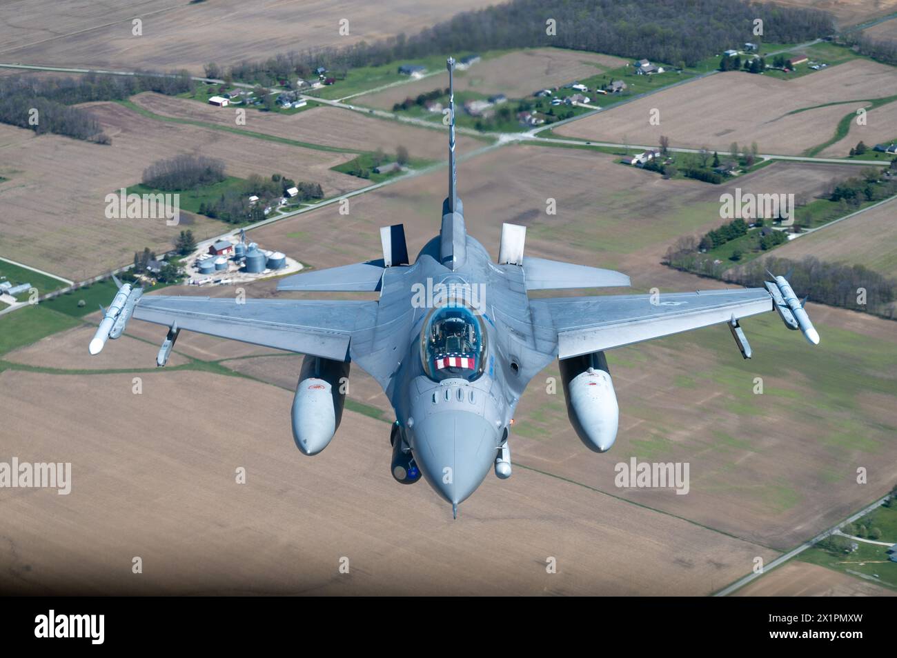 An F-16 Fighting Falcon assigned to the 169th Fighter Wing, McEntire ...