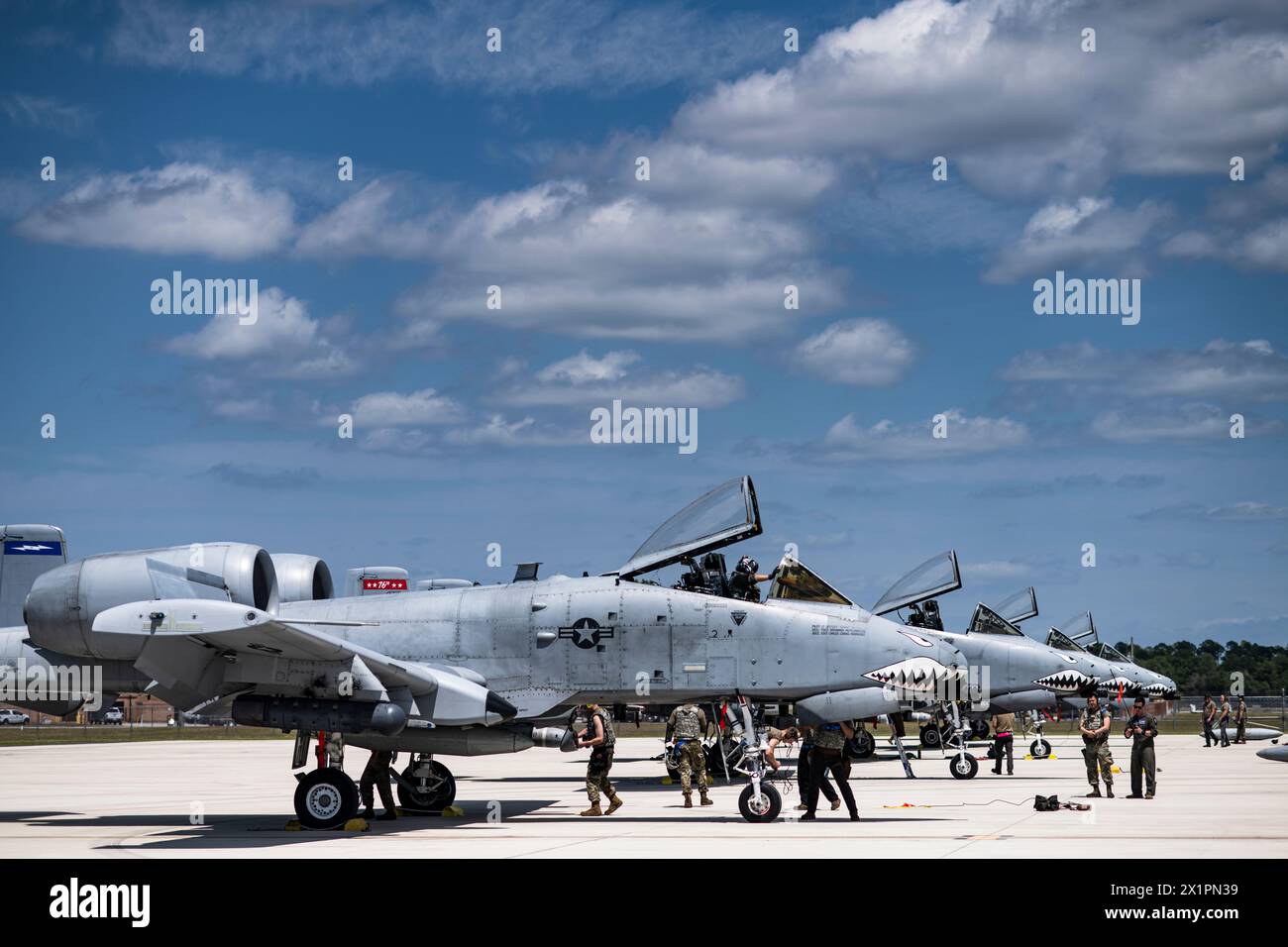 U.S. Air Force Airmen assigned to the 74th Fighter Generation Squadron ...