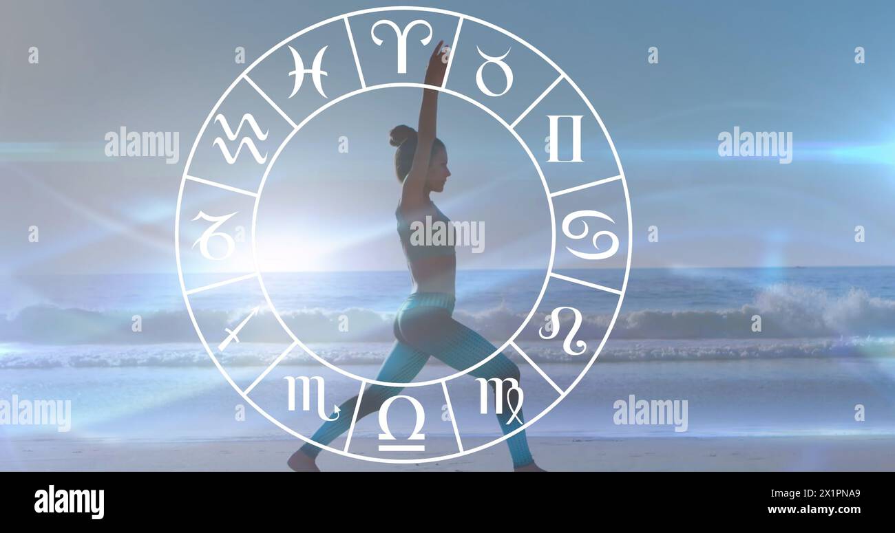 Woman with signs of the zodiac hi-res stock photography and images - Alamy
