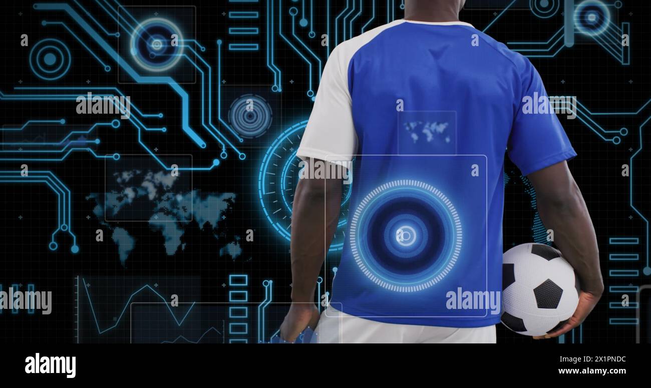 Animation soccer ball data analytics hi-res stock photography and ...