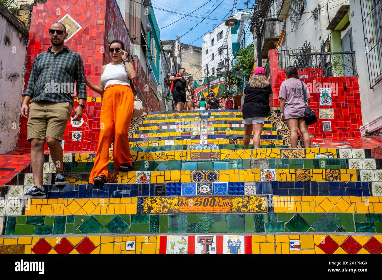 The Lapa Steps (Escadaria Selaron) Rio de Janeiro, Brasil Stock Photo ...