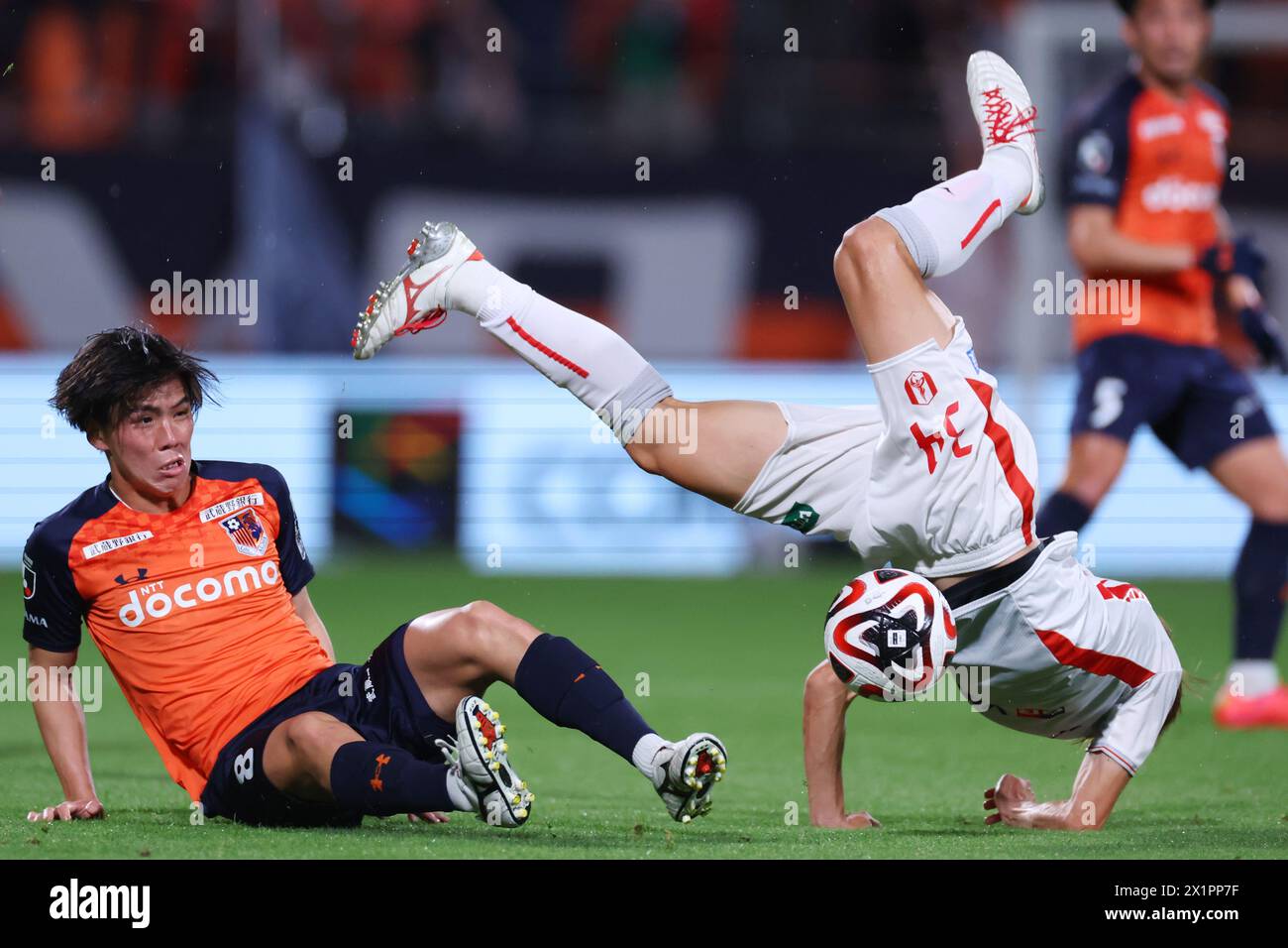 NACK5 Stadium Omiya, Saitama, Japan. 17th Apr, 2024. (L to R) Fumiya ...