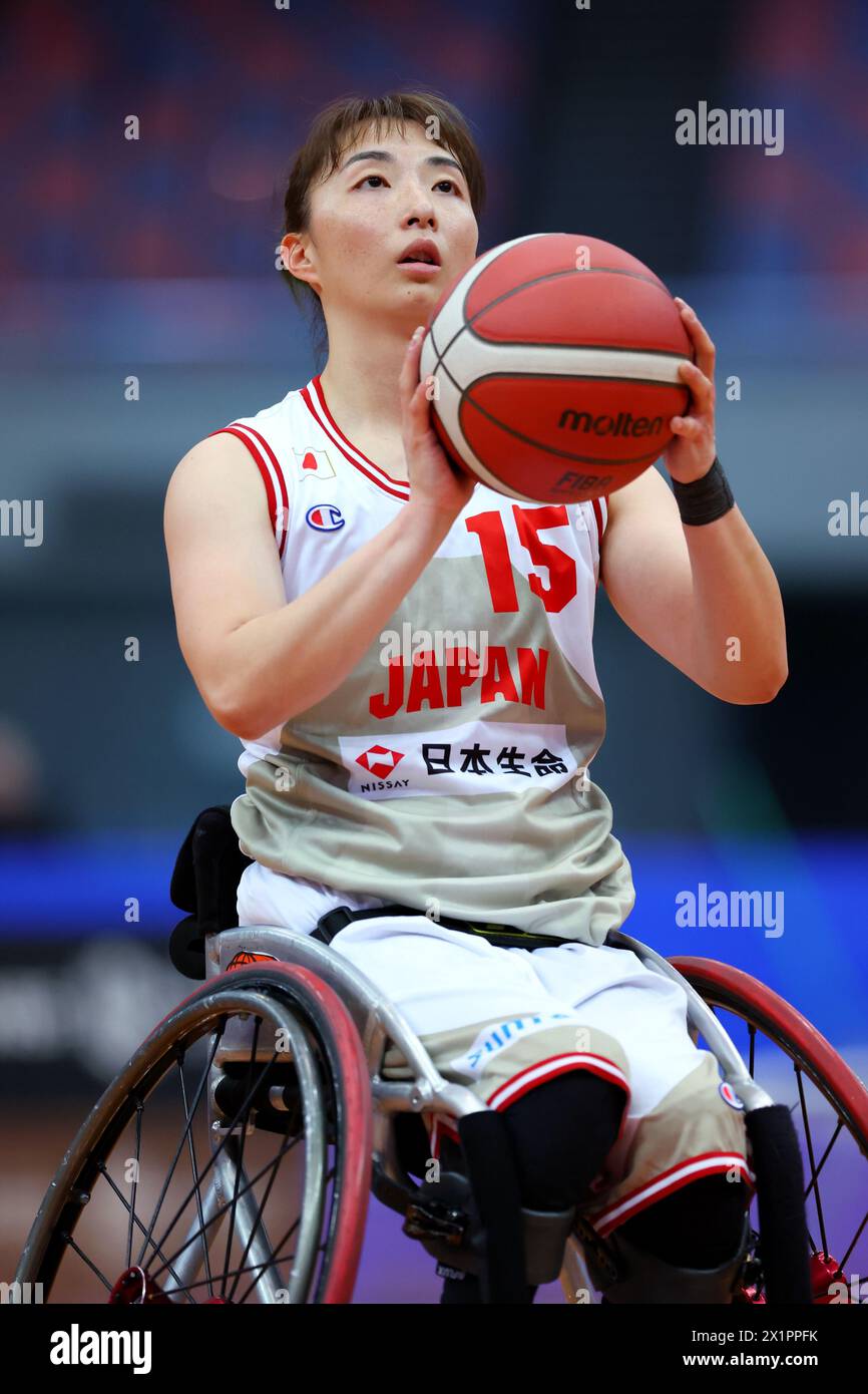 Osaka, Japan. 17th Apr, 2024. Mari Amimoto (JPN) Wheelchair Basketball ...