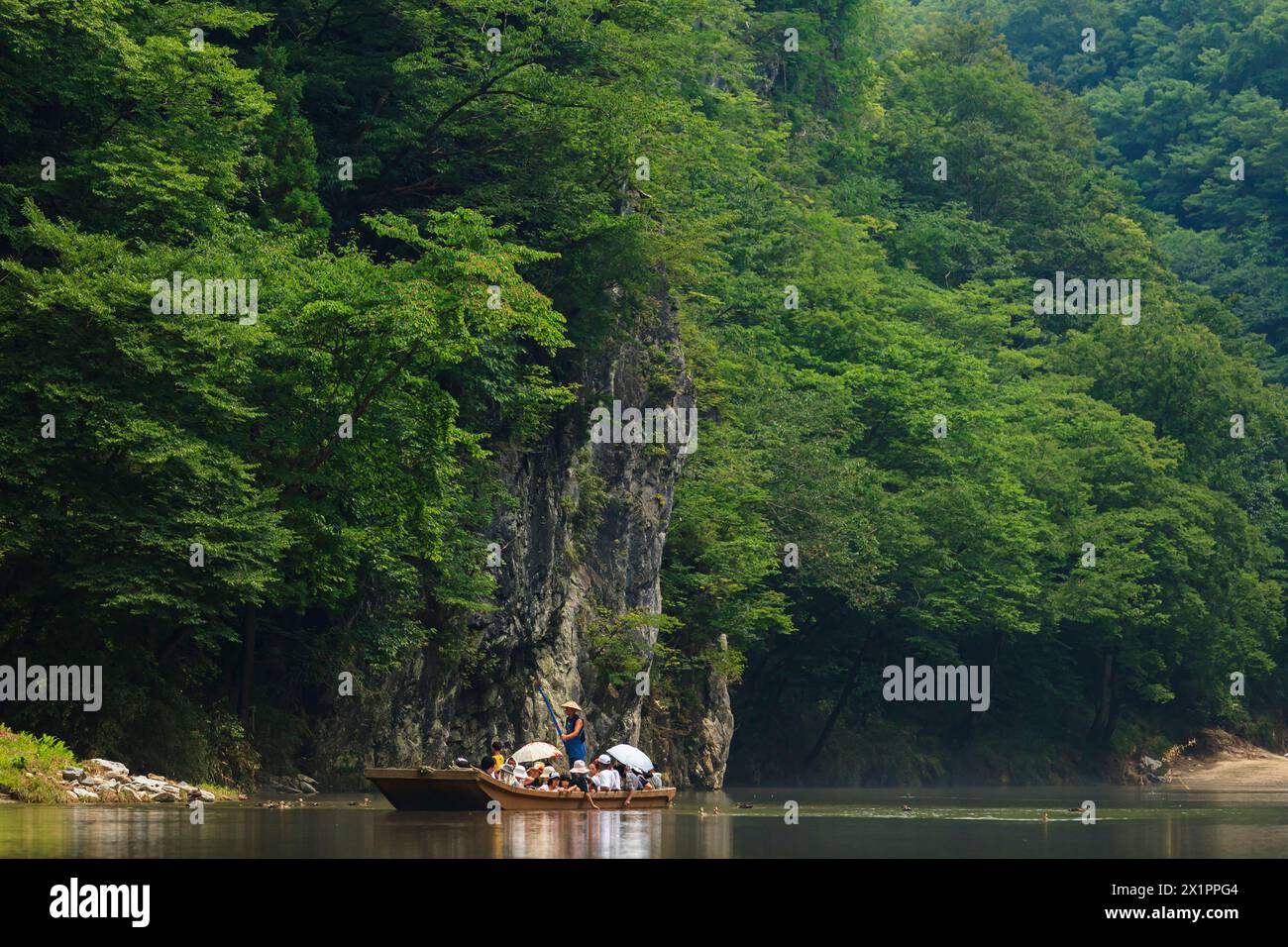 Geibikei gorge, Boat riding activity, historic and scenic sites natural ...