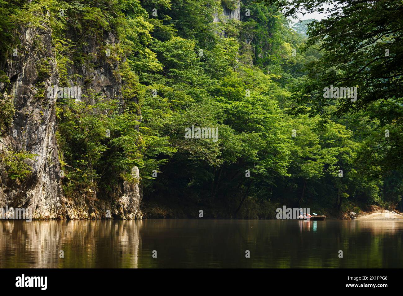 Geibikei gorge, Boat riding activity, historic and scenic sites natural ...