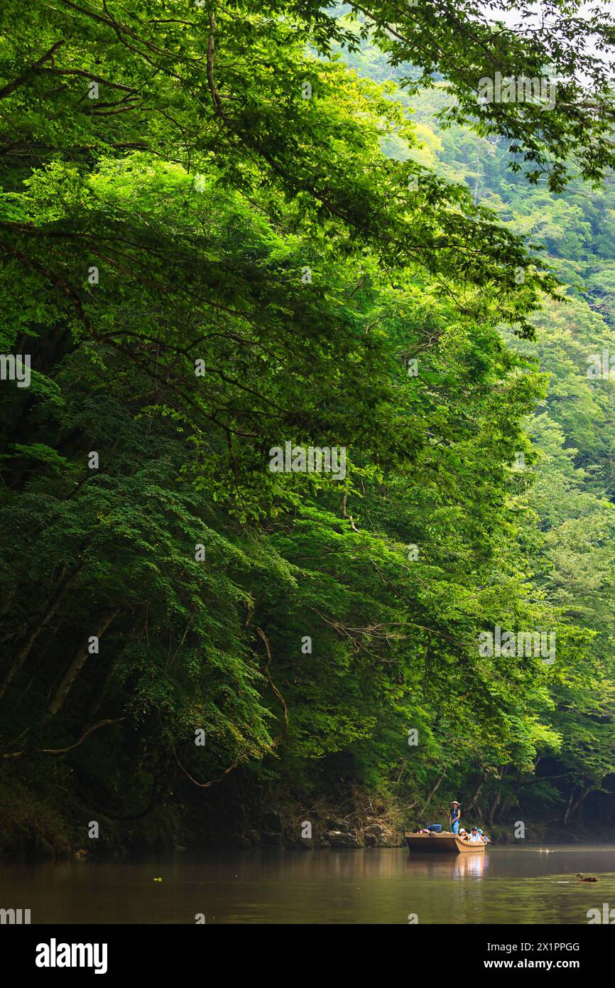 Geibikei gorge, Boat riding activity, historic and scenic sites natural ...