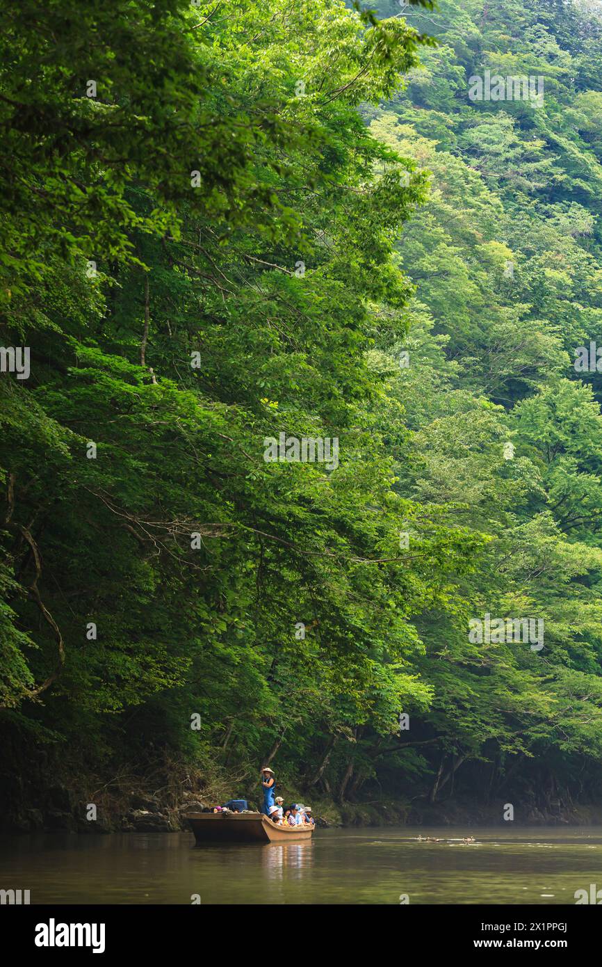 Geibikei gorge, Boat riding activity, historic and scenic sites natural ...