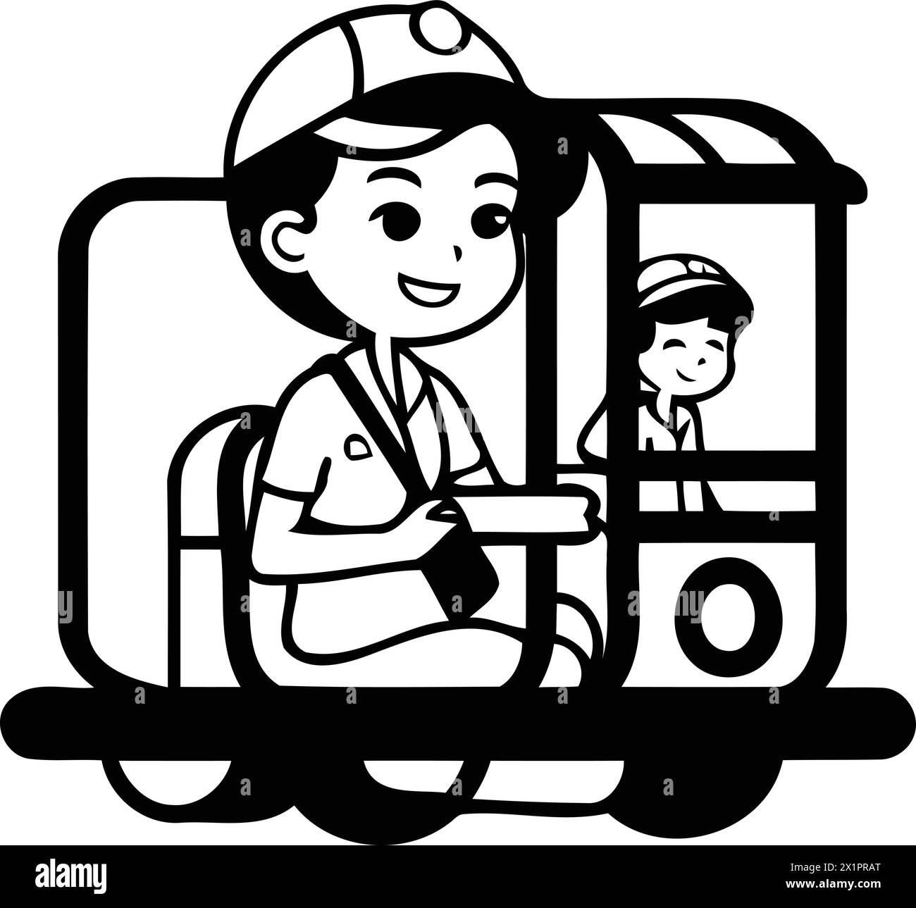 Riding train Black and White Stock Photos & Images - Alamy