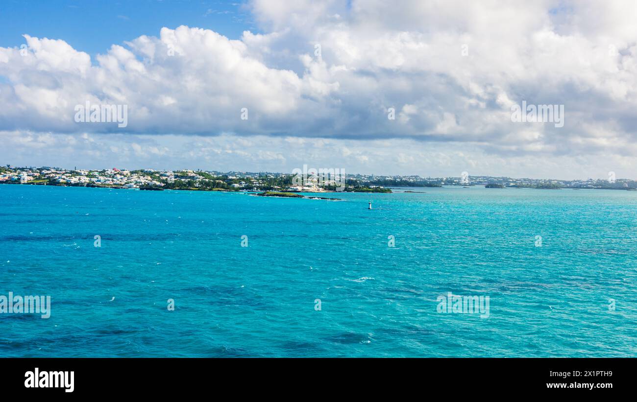 Horseshoe Bay Beach and Deep Bay Beach in Hamilton, Bermuda Stock Photo ...