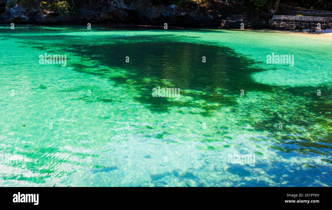 Horseshoe Bay Beach and Deep Bay Beach in Hamilton, Bermuda Stock Photo ...