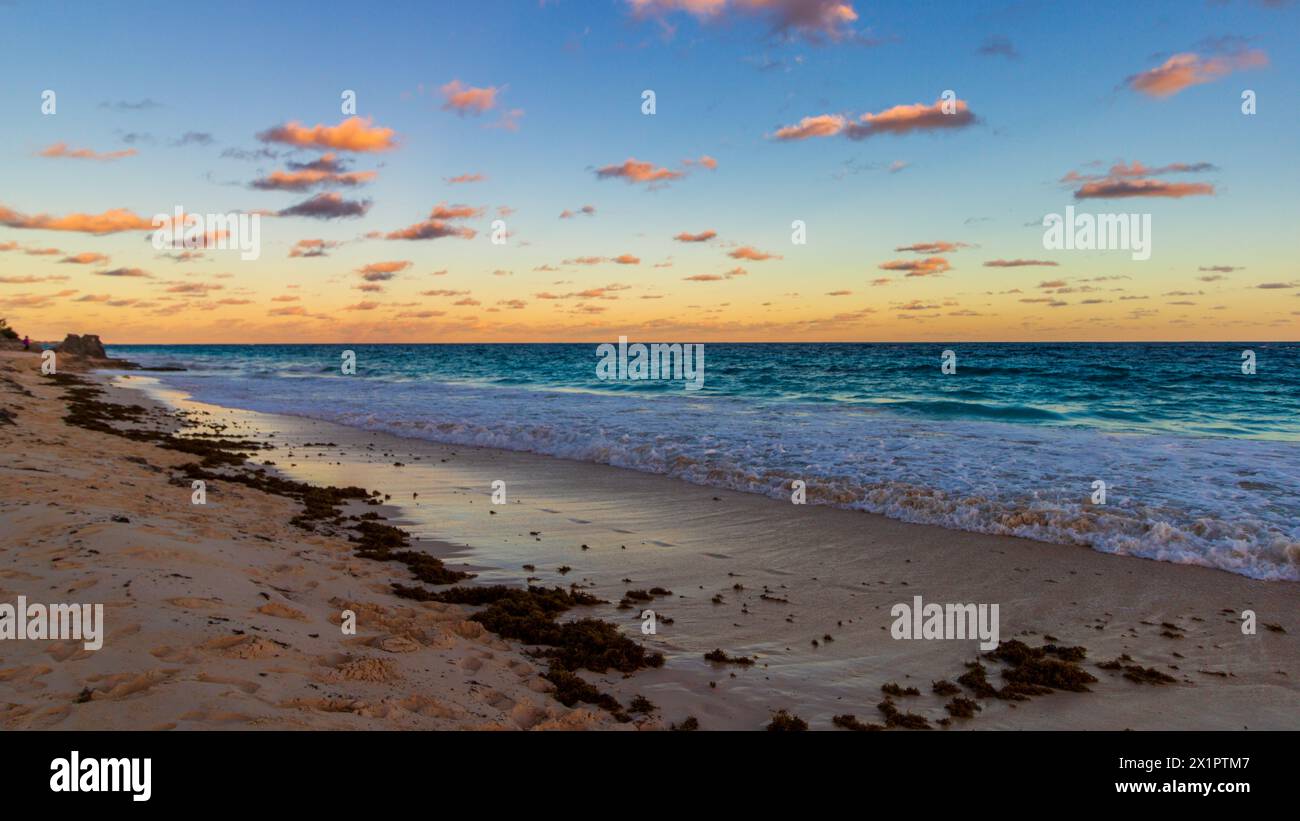 Horseshoe Bay Beach and Deep Bay Beach in Hamilton, Bermuda Stock Photo ...
