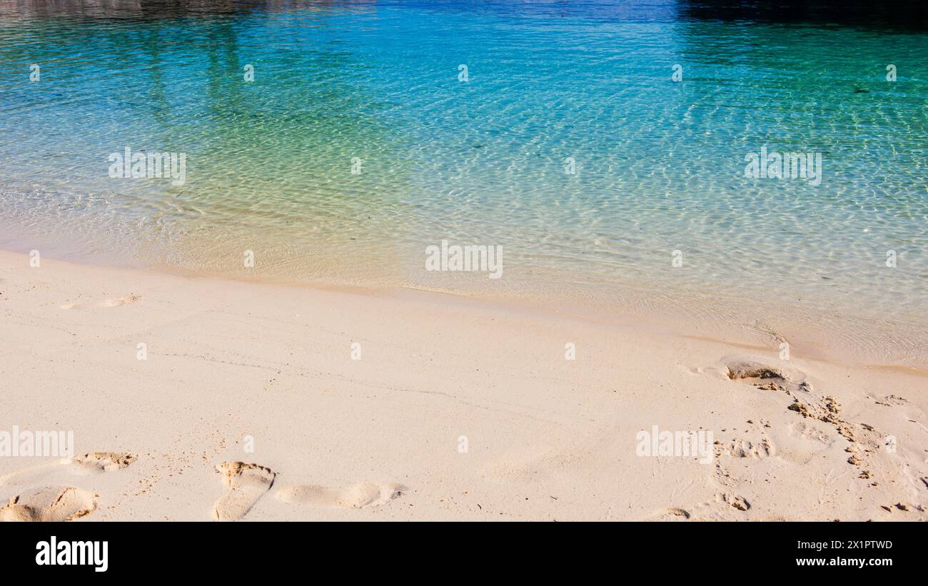 Horseshoe Bay Beach and Deep Bay Beach in Hamilton, Bermuda Stock Photo ...