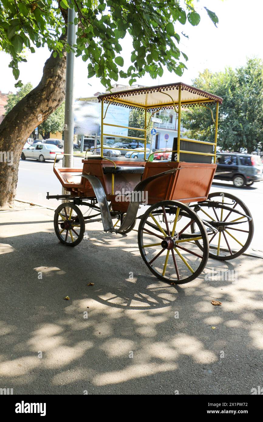An old traditional wooden cart for transport Stock Photo - Alamy