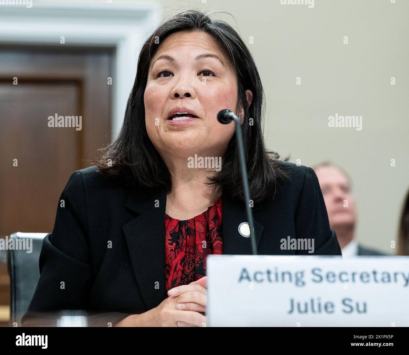 Washington, United States. 17th Apr, 2024. Acting Labor Secretary Julie ...