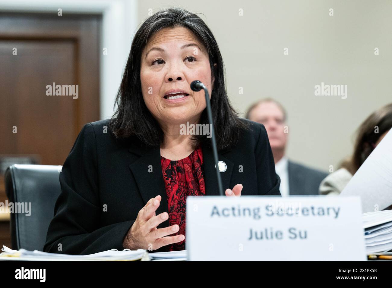 Washington, United States. 17th Apr, 2024. Acting Labor Secretary Julie ...