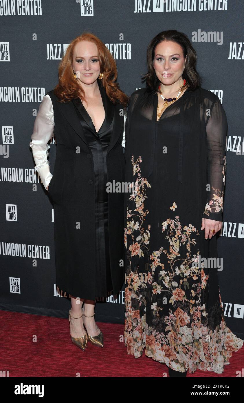 New York, USA. 17th Apr, 2024. L-R: Antonia Bennett and Johanna Bennett ...