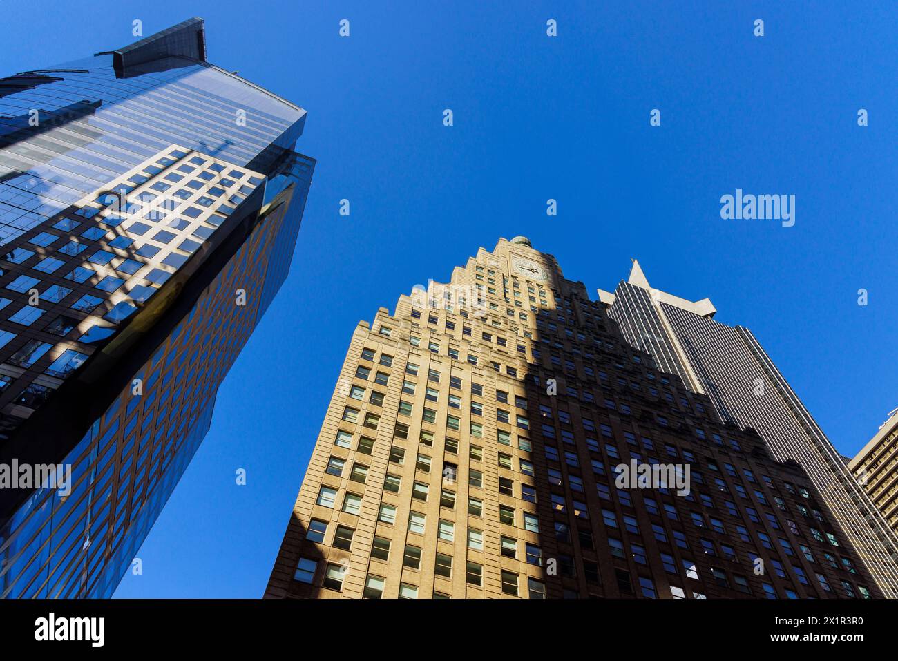 Manhattan, New York City USA modern city urban scape with skyscrapers ...