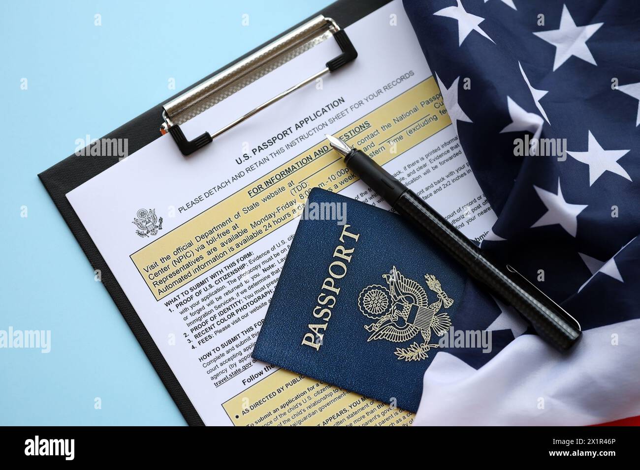 Department Of State Form Ds11 Application For A U S Passport Lies On