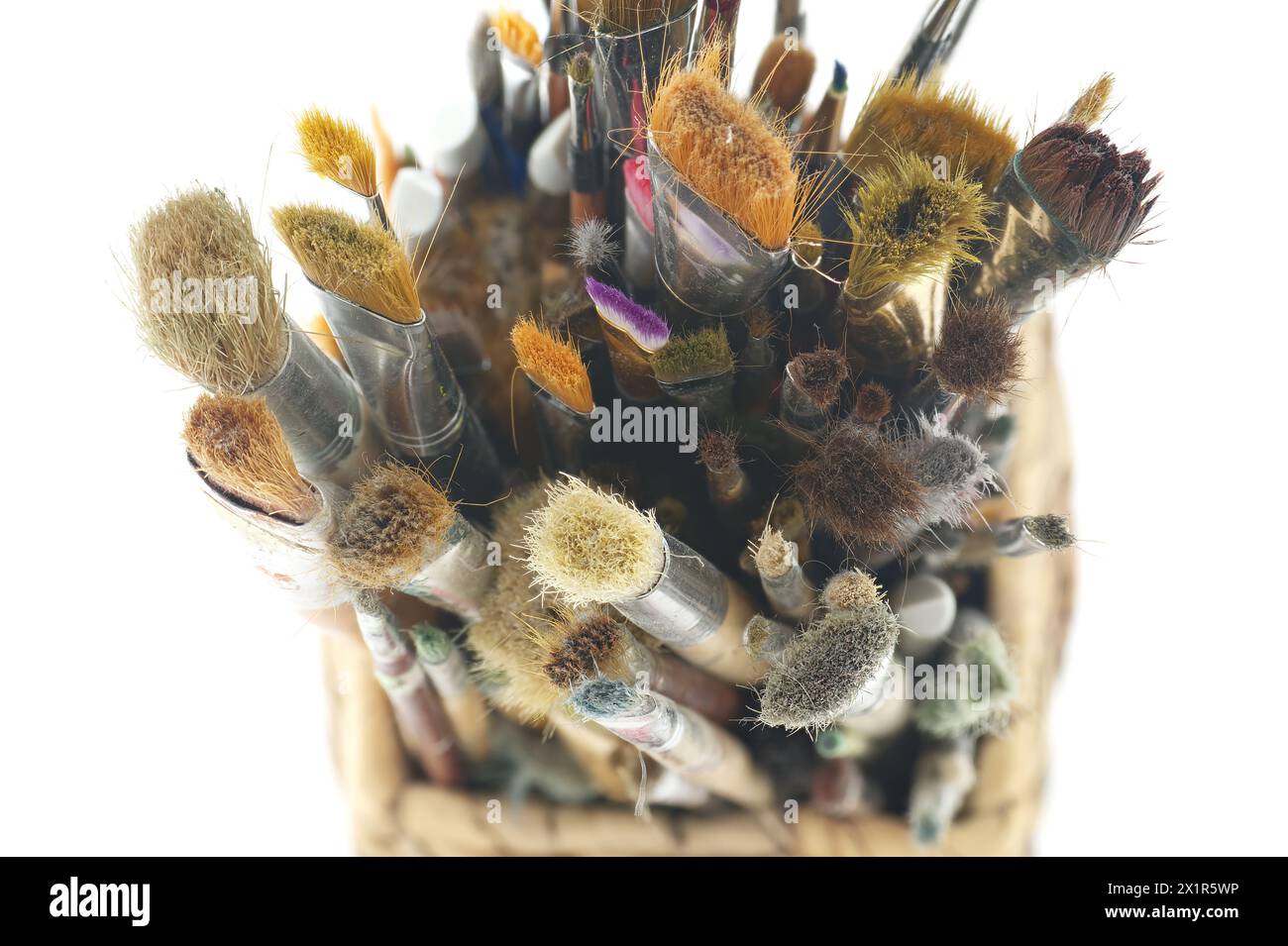 Brush collection vary in size, colors and possibly materials, condition ...