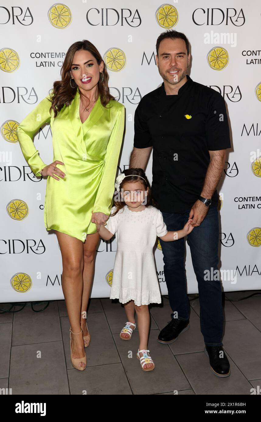 MIAMI, FL-APRIL 17: Michelle Galvan, Megan Guajardo and Chef Fernando ...