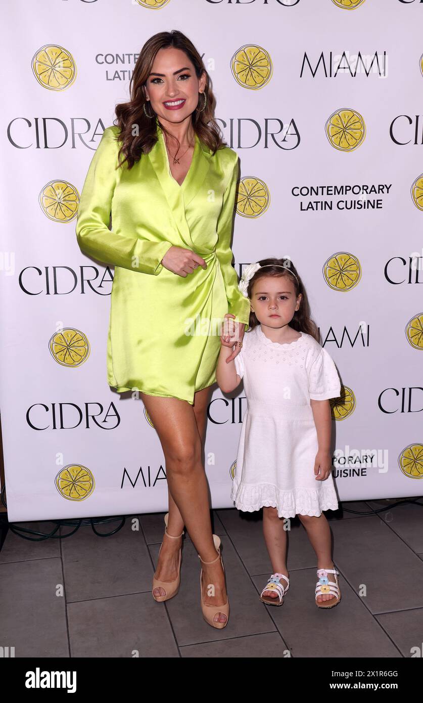 MIAMI, FL-APRIL 17: Michelle Galvan and Megan Guajardo are seen during ...
