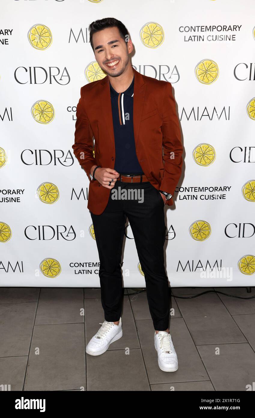 MIAMI, FL-APRIL 17: Carlos Sanchez is seen during the CIDRA Restaurant ...