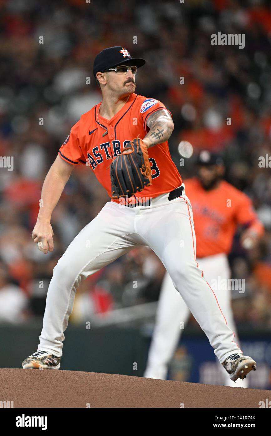 Houston Astros pitcher J.P. France (68) during the MLB baseball game ...
